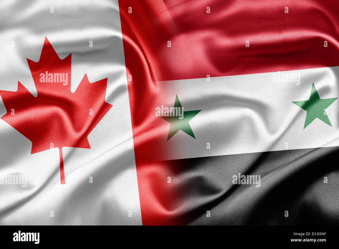 Canada syria flag hi-res stock photography and images - Alamy