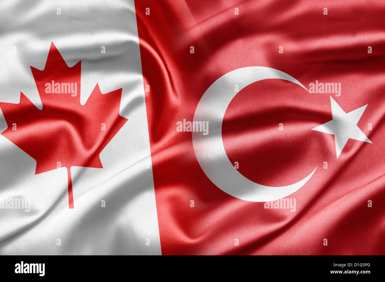 Turkish flag and canadian flag hi-res stock photography and images - Alamy