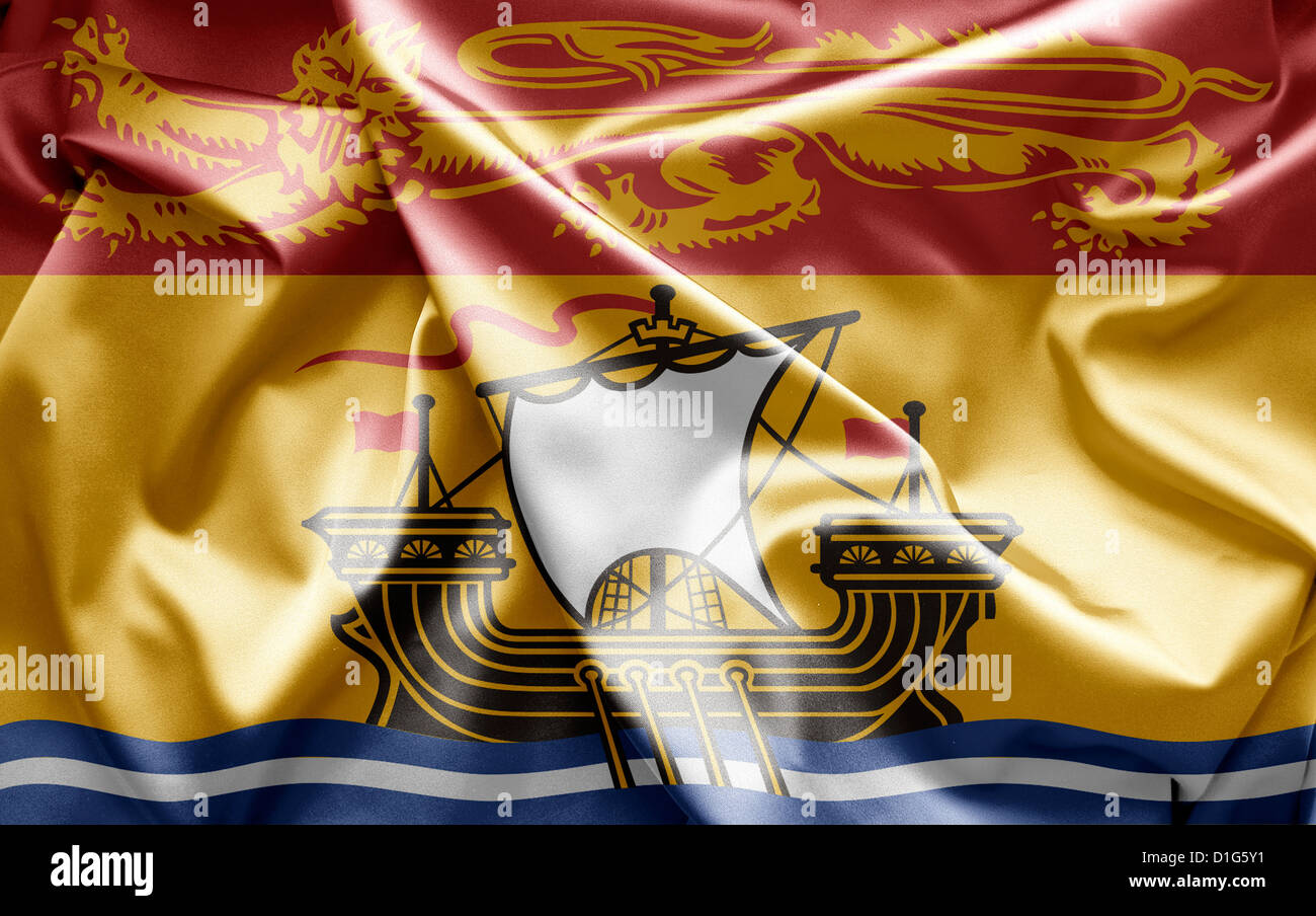 Flag of New Brunswick Stock Photo - Alamy