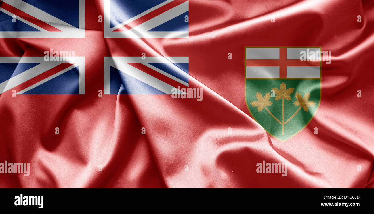 Flag of Ontario Stock Photo - Alamy