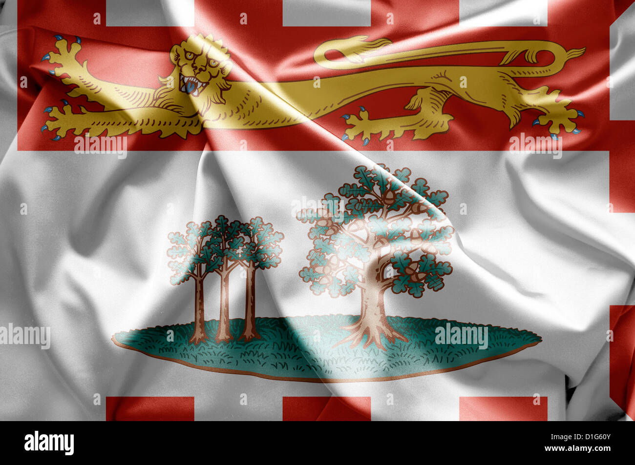 Flag of Prince Edward Island Stock Photo - Alamy