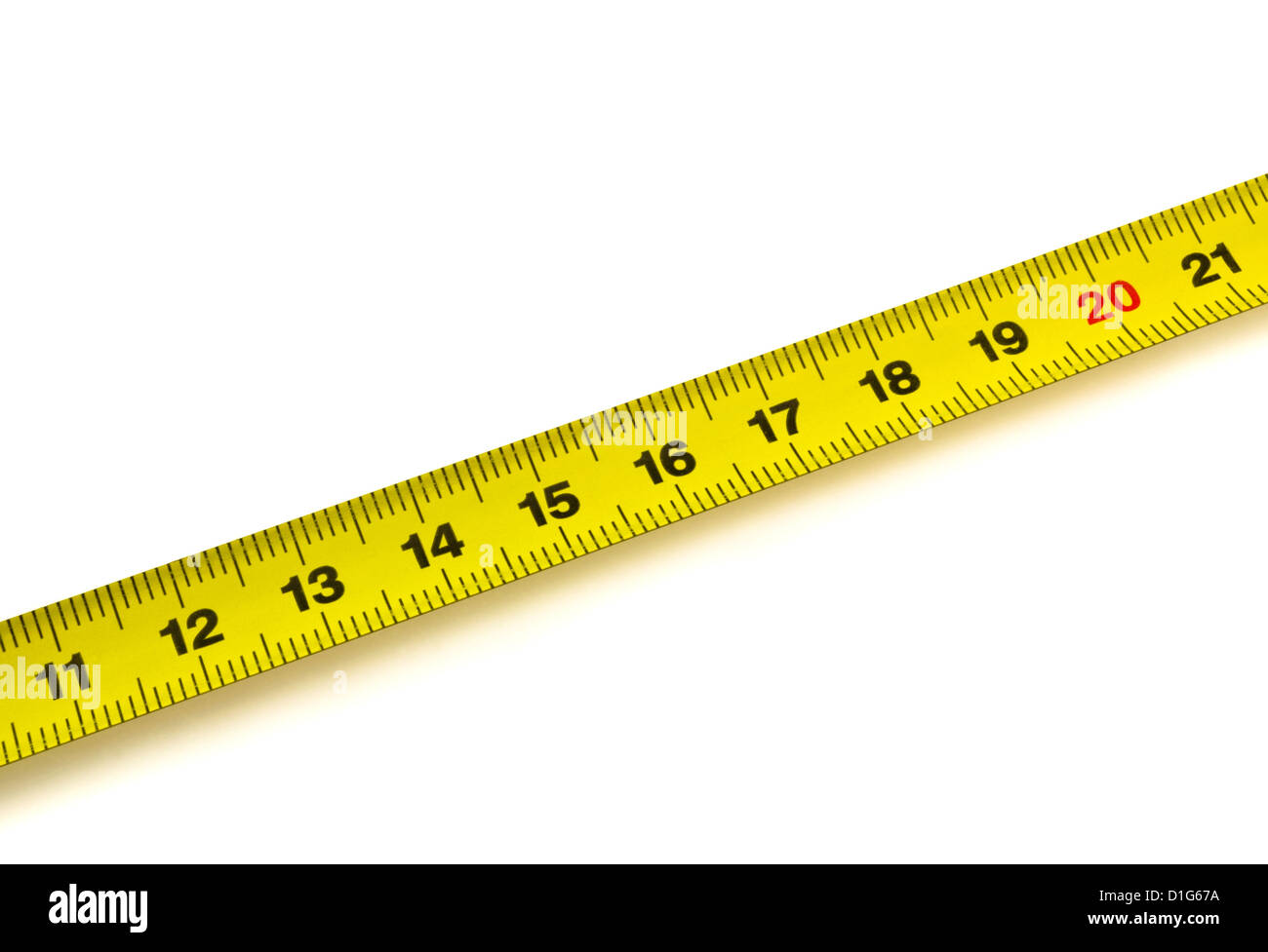 measuring tape close up isolated on white background Stock Photo - Alamy