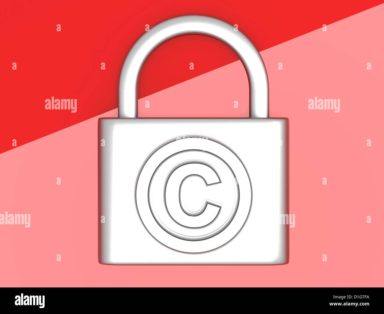 Copyright symbol. 3D rendered Illustration Stock Photo - Alamy