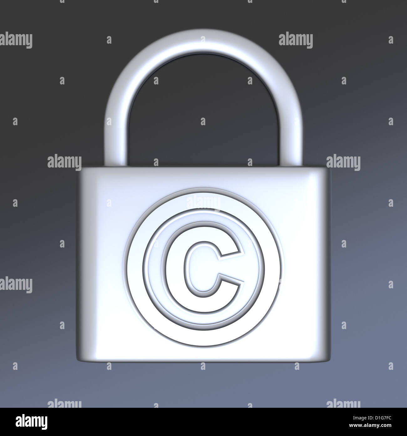 Copyright symbol. 3D rendered Illustration Stock Photo - Alamy
