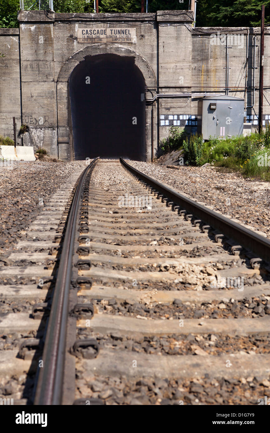 New Cascade Tunnel to Wellington, Tye, Washington Stock Photo - Alamy