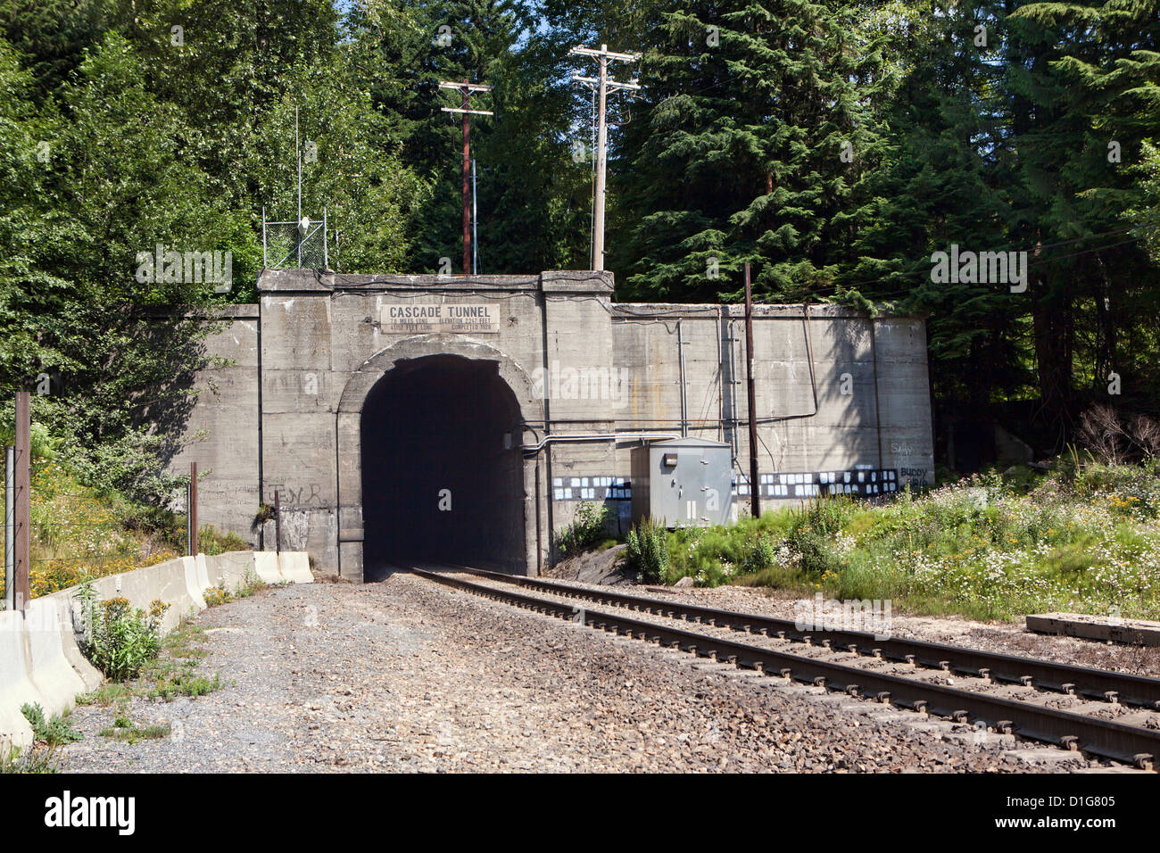 New Cascade Tunnel to Wellington, Tye, Washington Stock Photo - Alamy