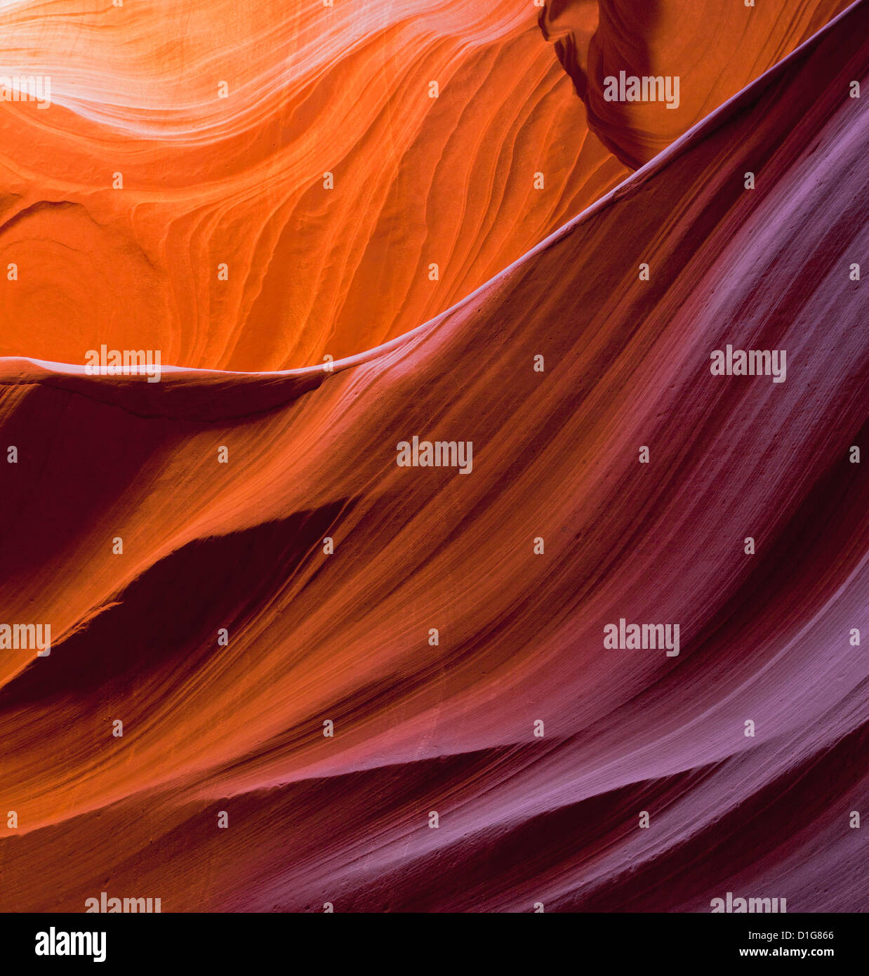 Lower Antelope Canyon, located within the LeChee Chapter of the Navajo ...