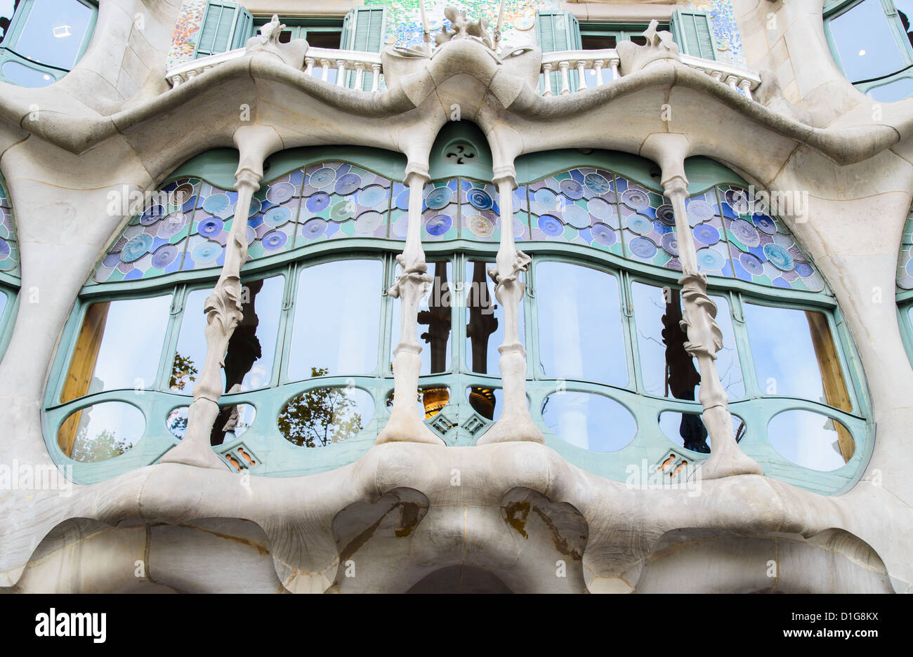 A famous balcony in Barcelona Stock Photo - Alamy