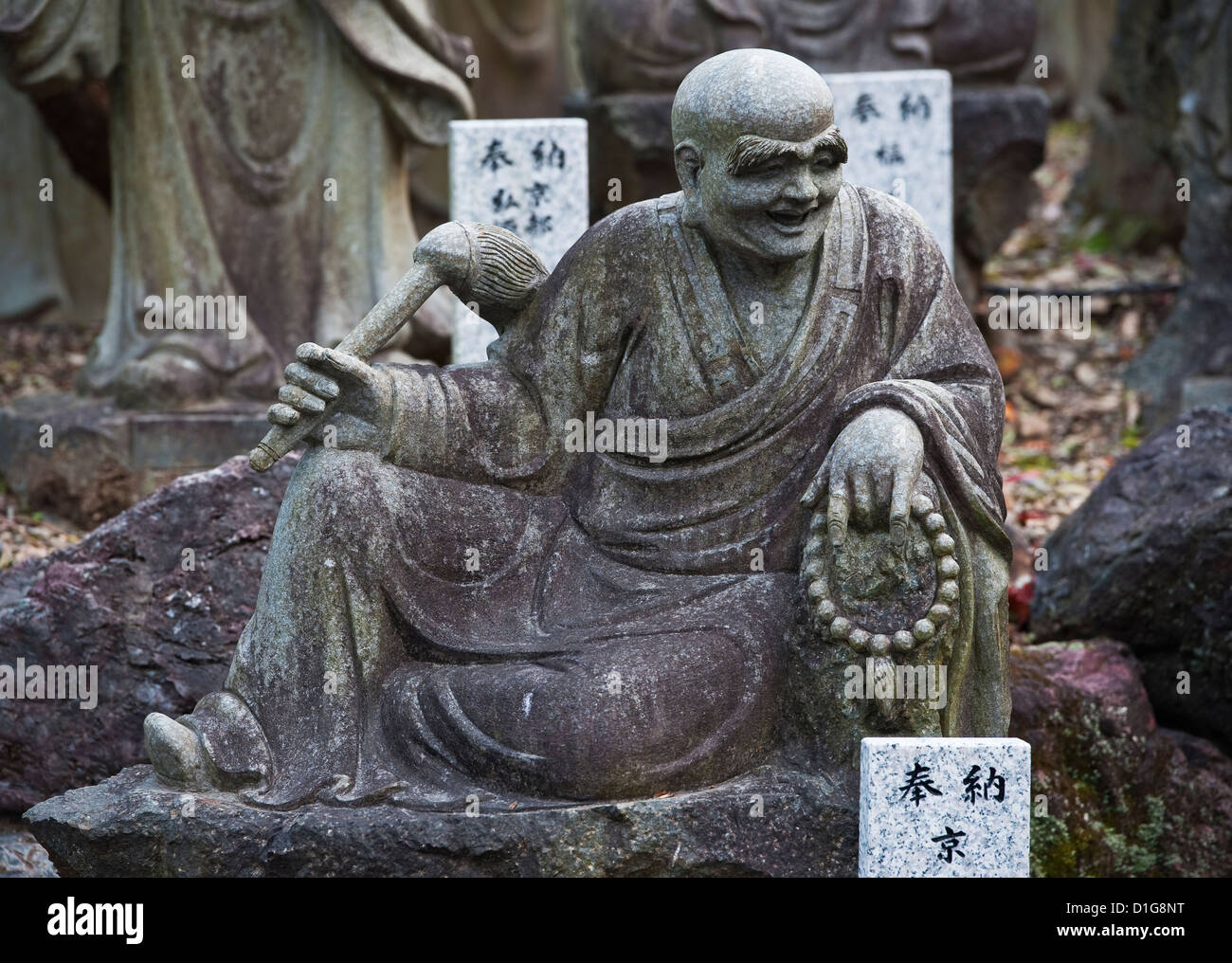 Statues of the 500 most devoted disciples of buddha hi-res stock ...
