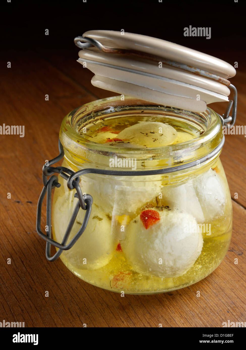 Boilie goat British cheese Stock Photo - Alamy