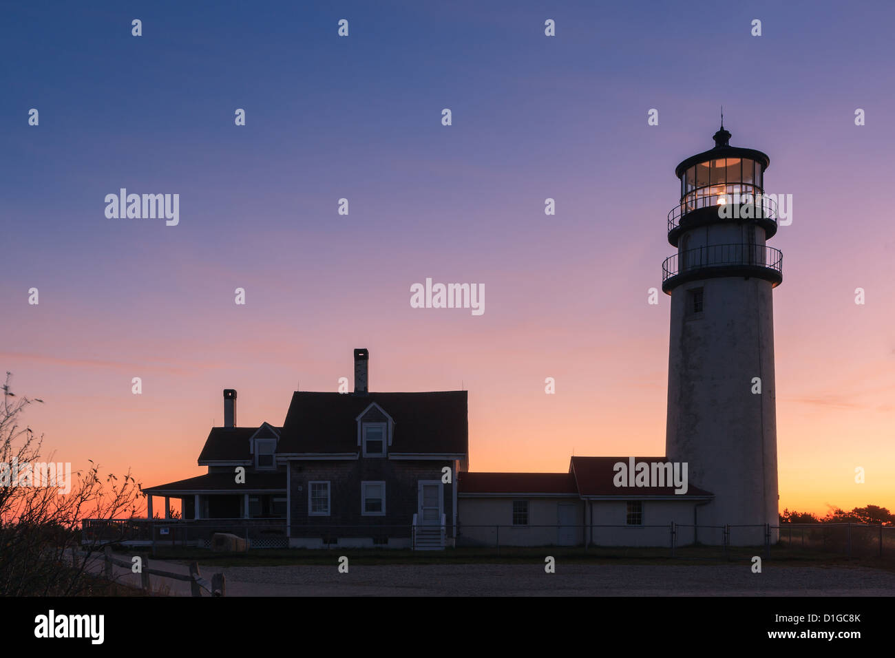 Cape Cod’s oldest lighthouse, Highland Light at Truro Stock Photo - Alamy