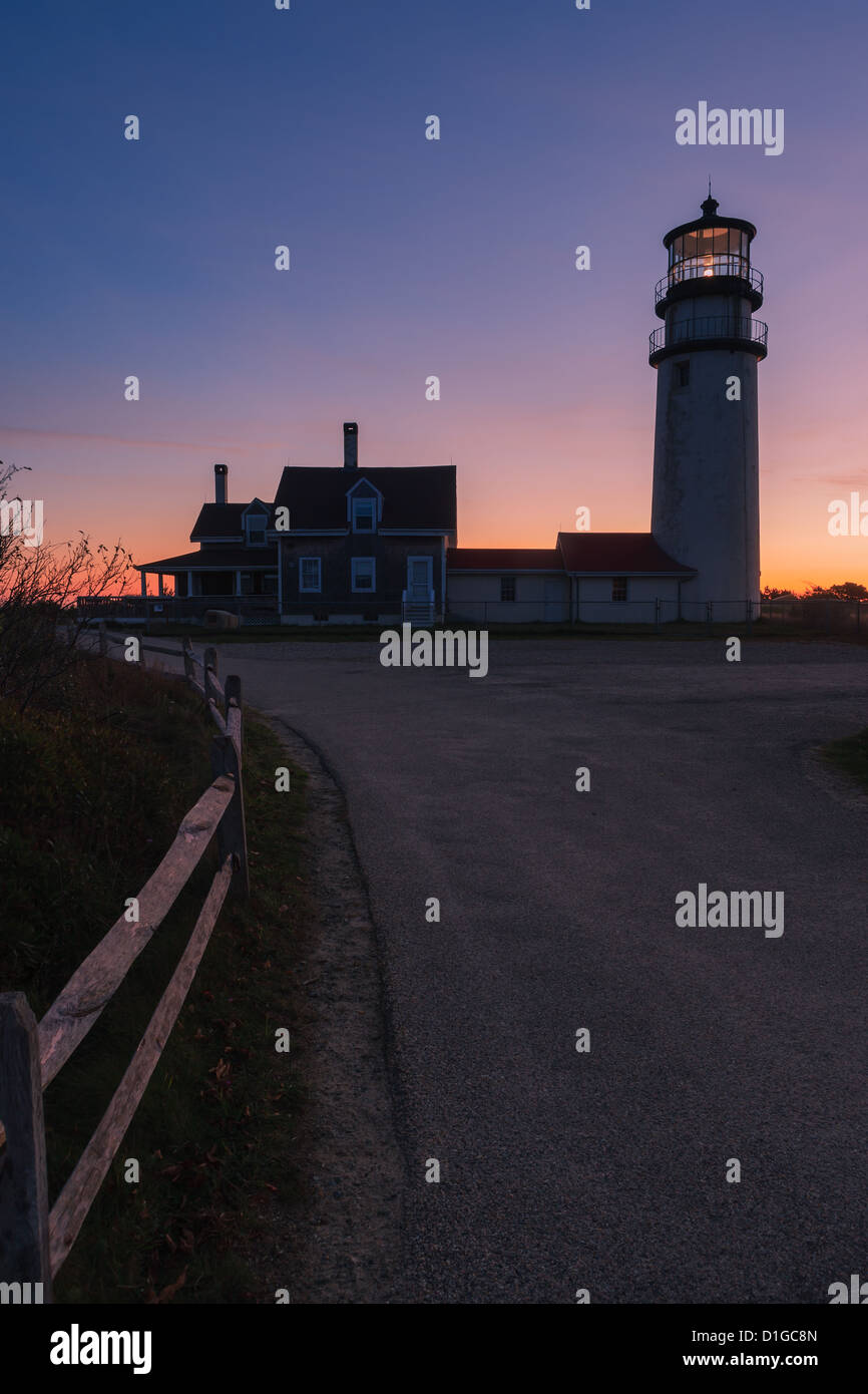Cape Cod’s oldest lighthouse, Highland Light at Truro Stock Photo - Alamy