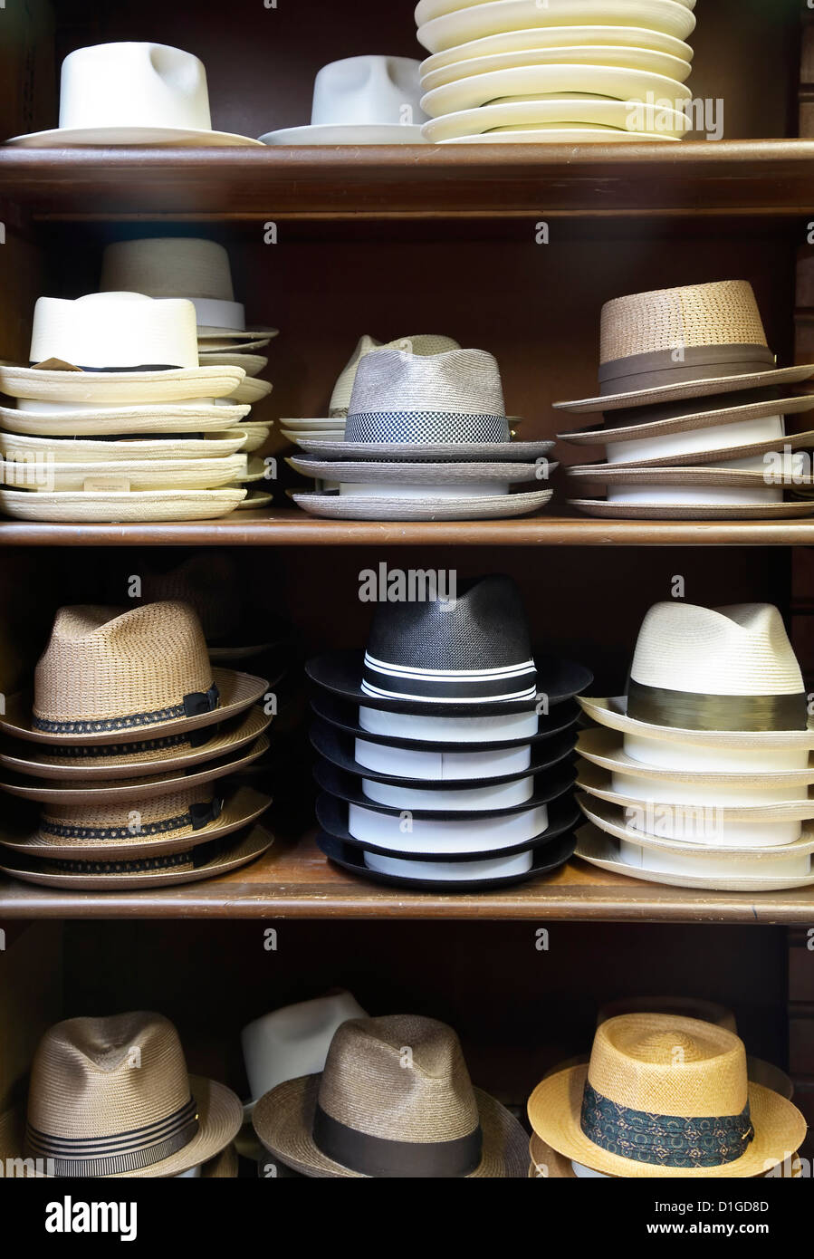 Hats, The Cigar House, Old San Juan, Puerto Rico Stock Photo - Alamy