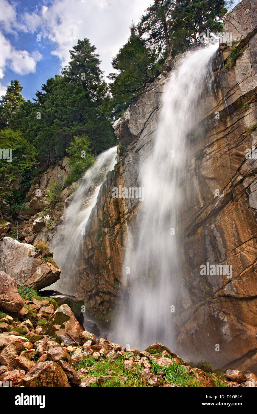 The double waterfalls of "Souda", very close to Theodoriana village ...