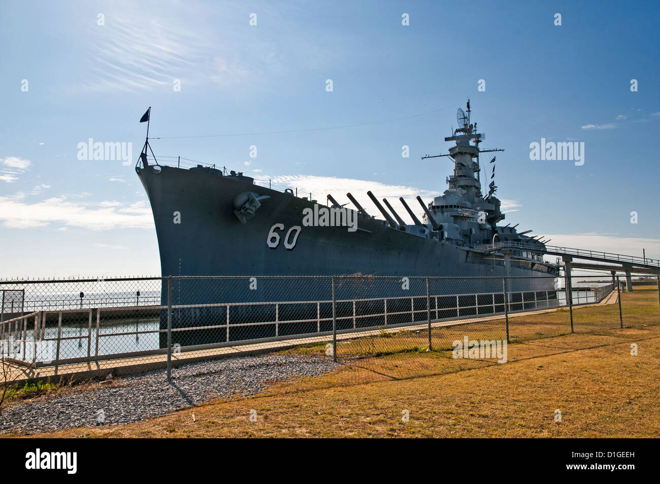 Famous USS Alabama, Battleship Memorial Park, Mobile, Alabama Stock ...