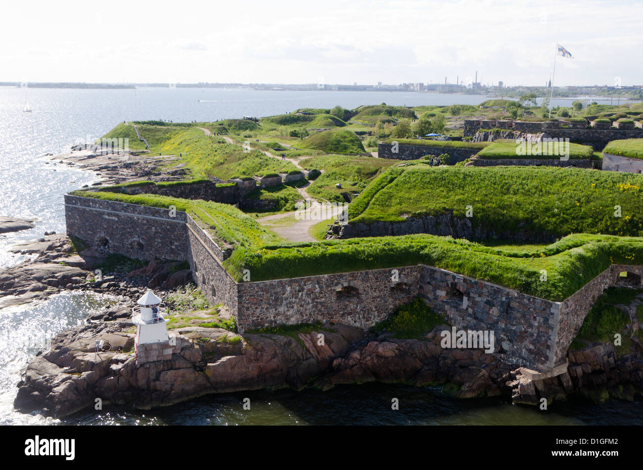 Star shaped fortress, Suomenlinna Island, Helsinki, Finland ...
