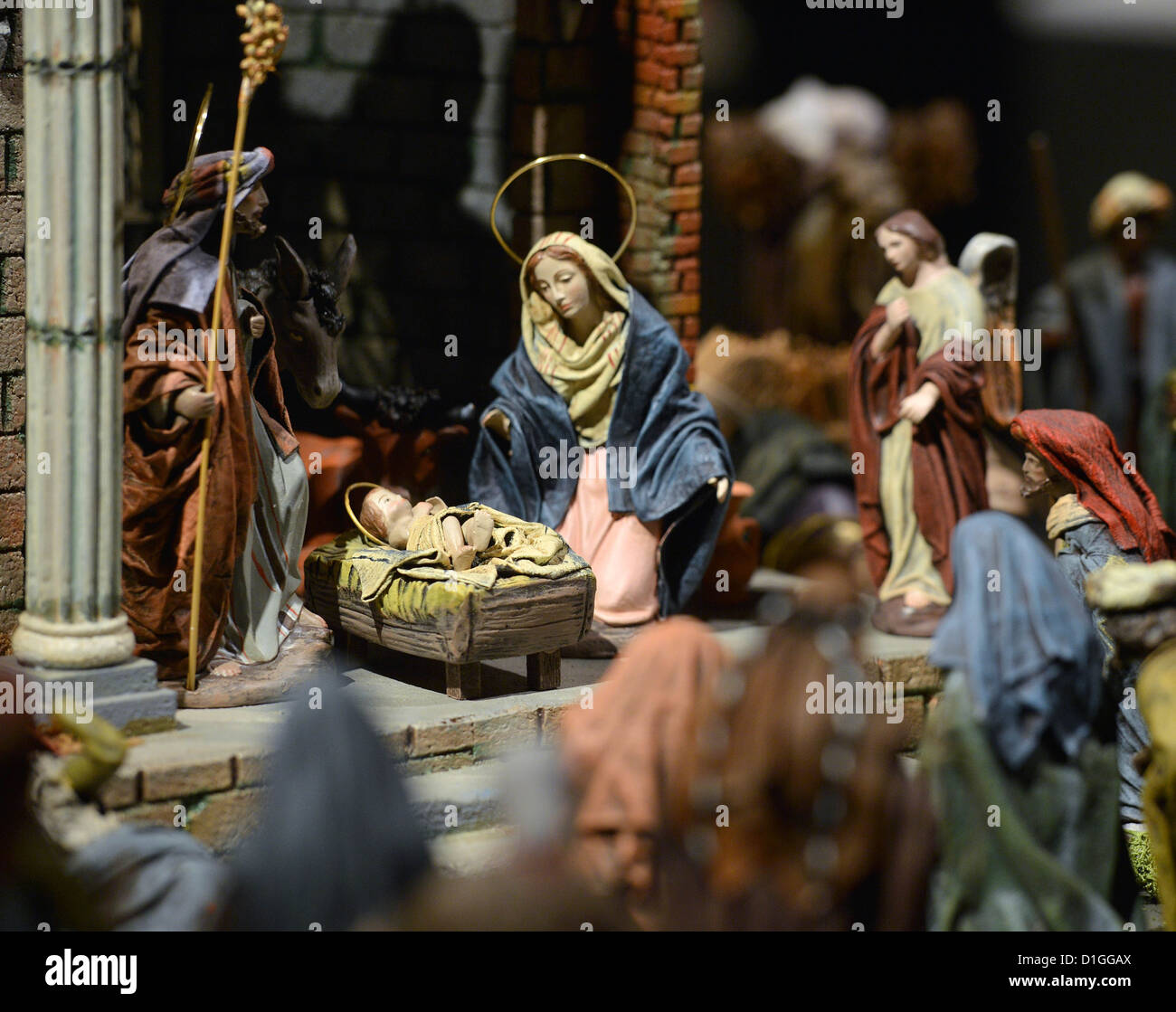 A spanish creche in the Oriental style is on display at the Daetz ...