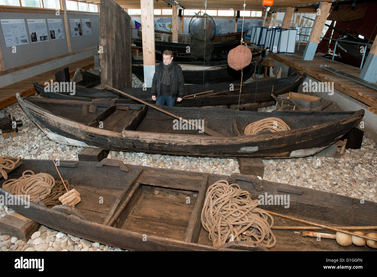 Curator of the fishing collection at the Maritime Museum, Michael ...