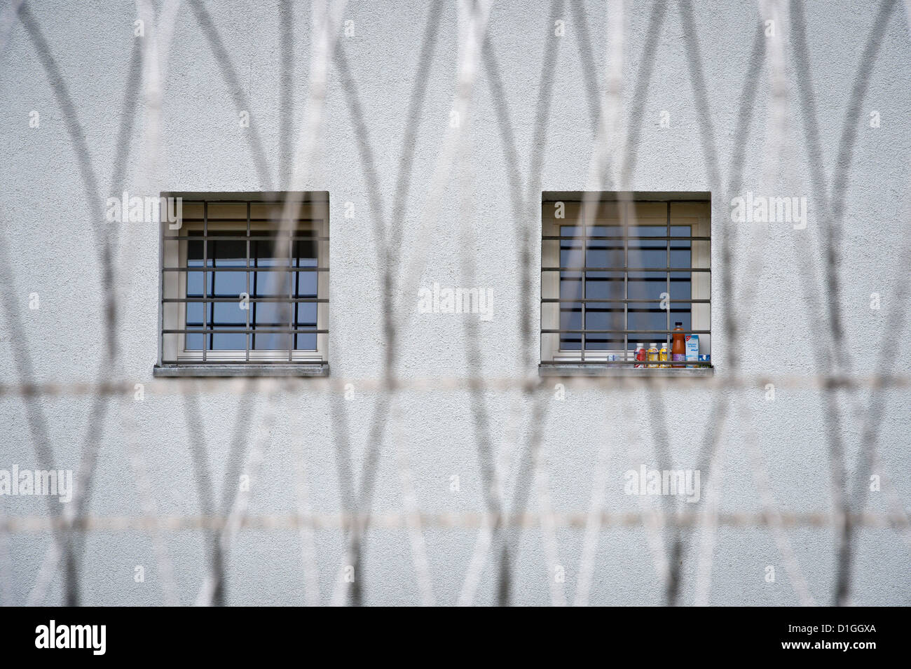 Inmates use their window sill to store and cool food at the prison in ...