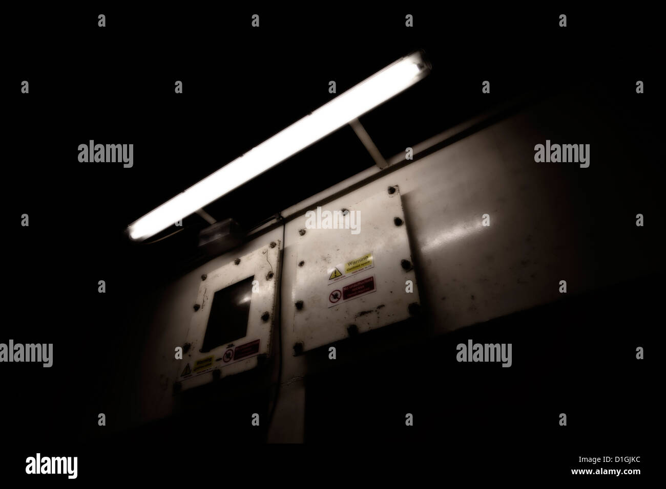 Silo hatch opening and light Stock Photo - Alamy