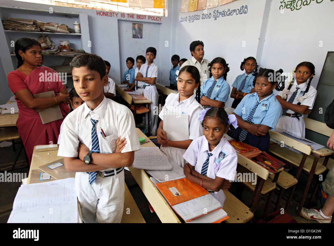 Indian school teacher pradesh south hi-res stock photography and images ...
