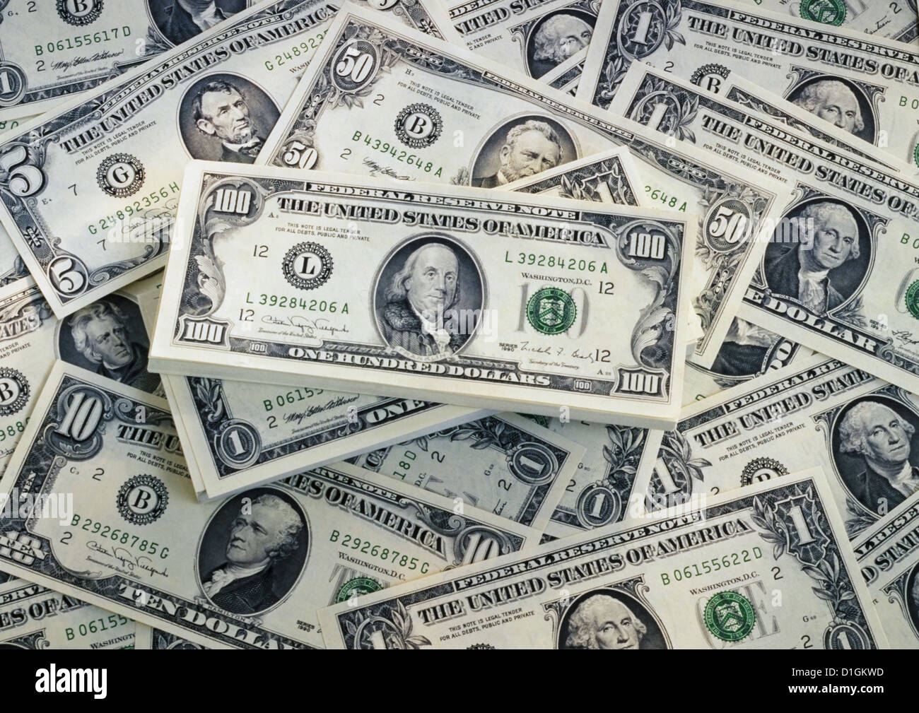 Money, American dollars Stock Photo - Alamy