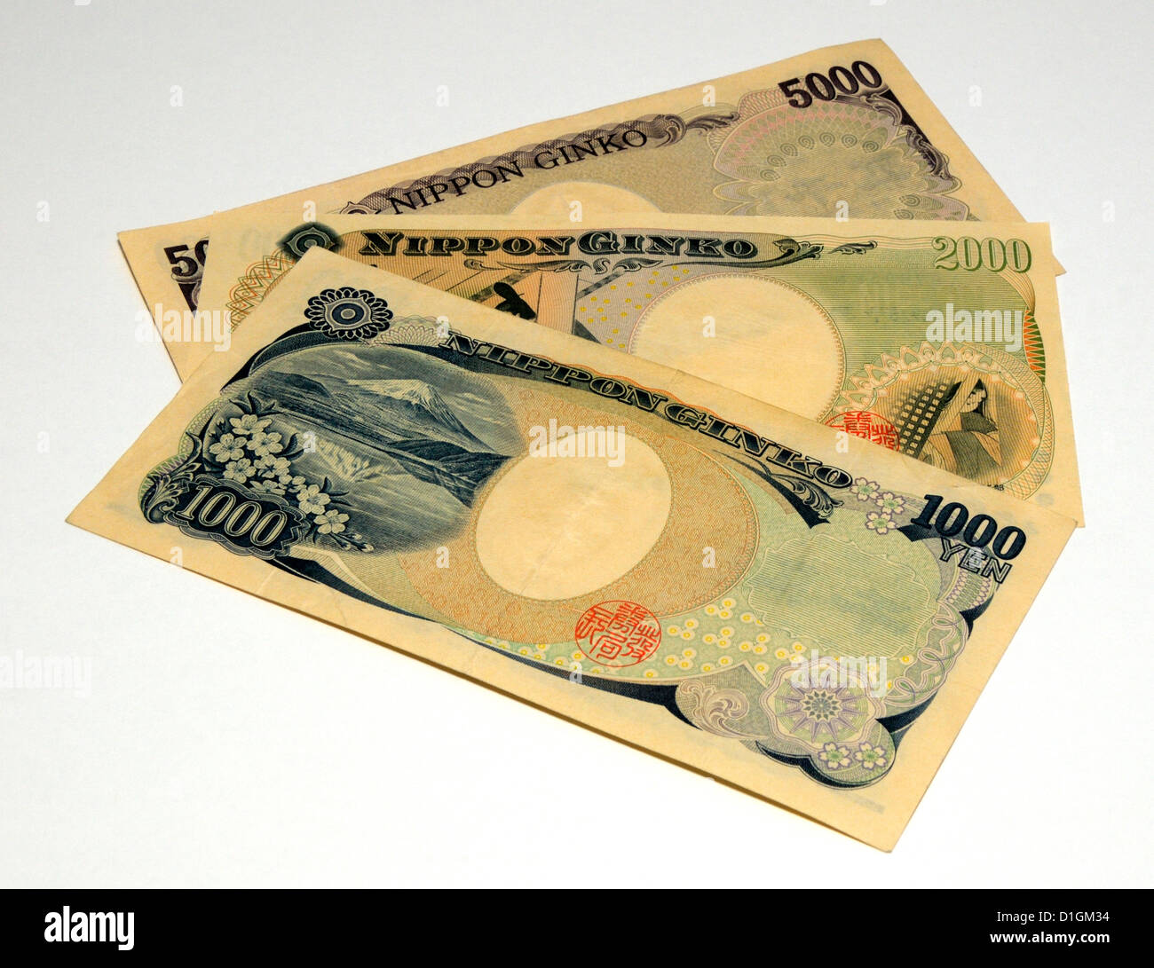 Japanese Bank Notes Stock Photo - Alamy