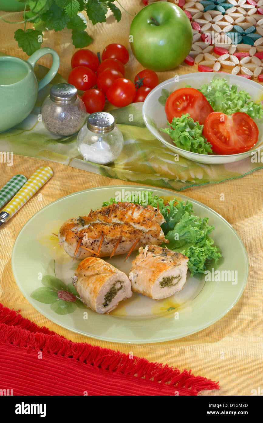 Chicken Roulade High Resolution Stock Photography and Images - Alamy