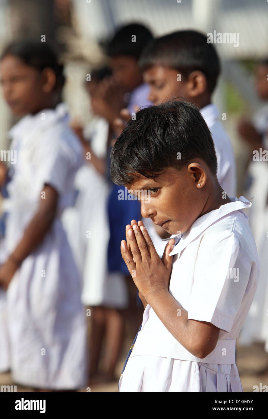 Portrait School Girl Uniform Sri Lanka High Resolution Stock ...