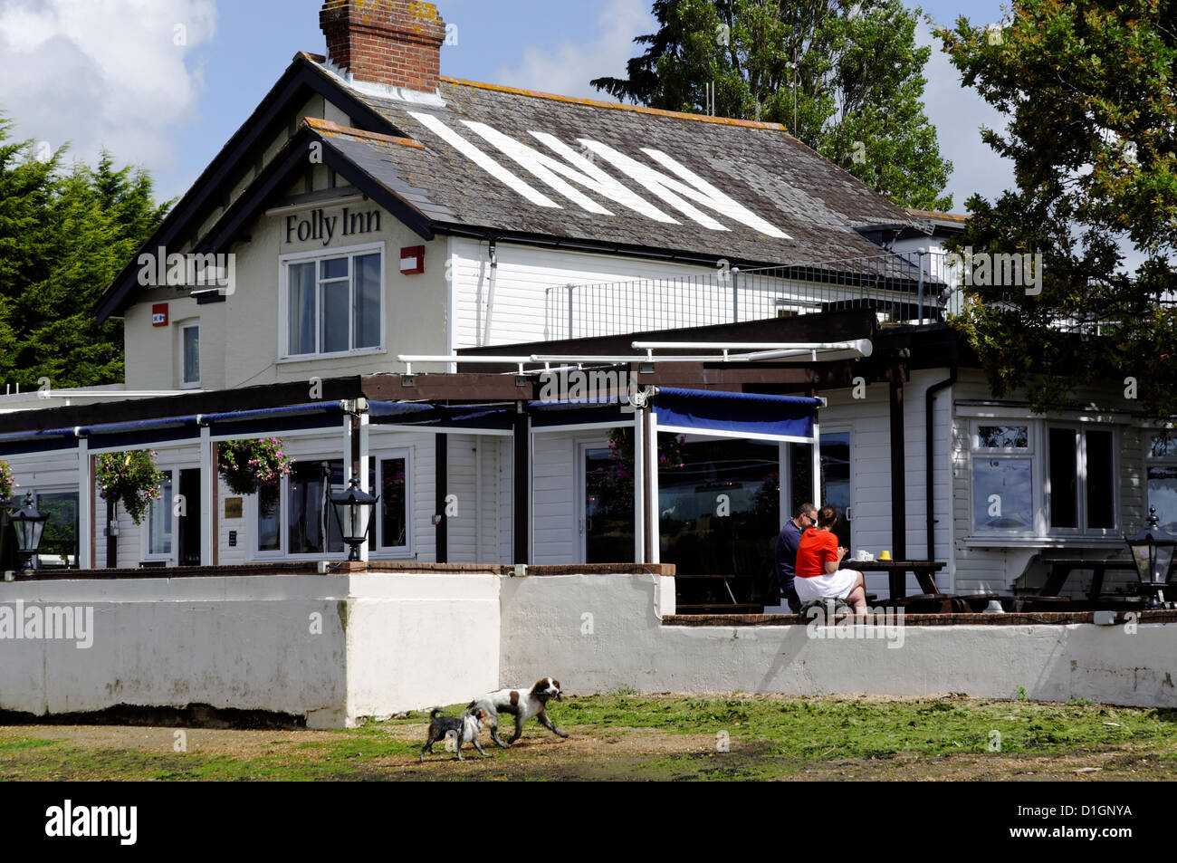 Folly Inn, Whippingham, IEast Cowes, Isle of Wight, UK, GB Stock Photo ...