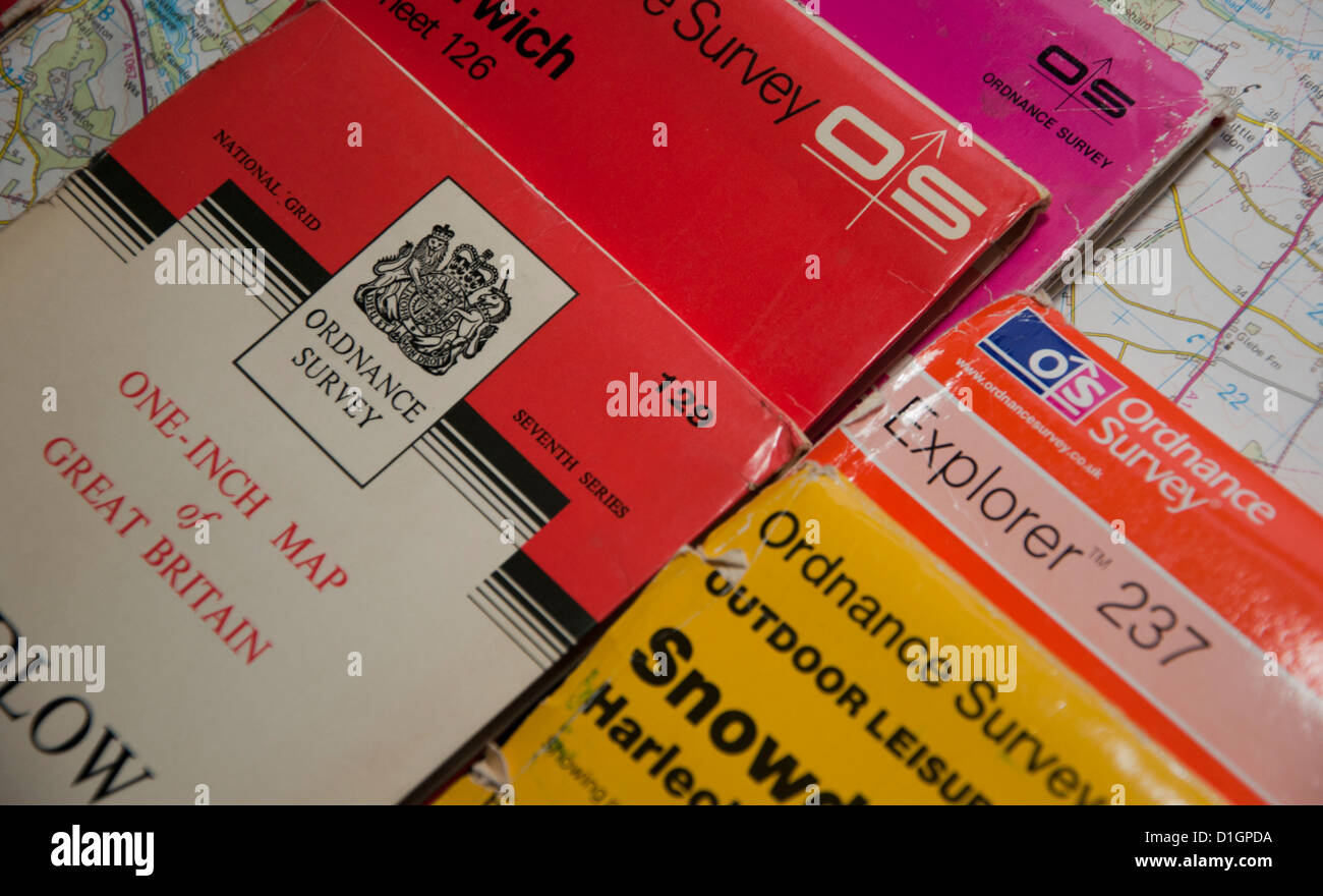 Ordnance survey maps hi-res stock photography and images - Alamy