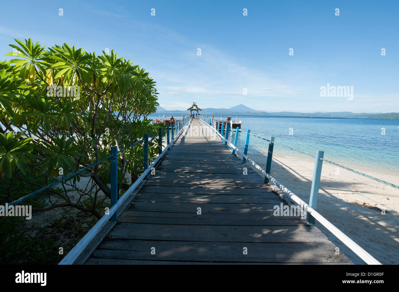 Jetty at Gangga Island, Sulawesi, Indonesia, Southeast Asia, Asia Stock ...