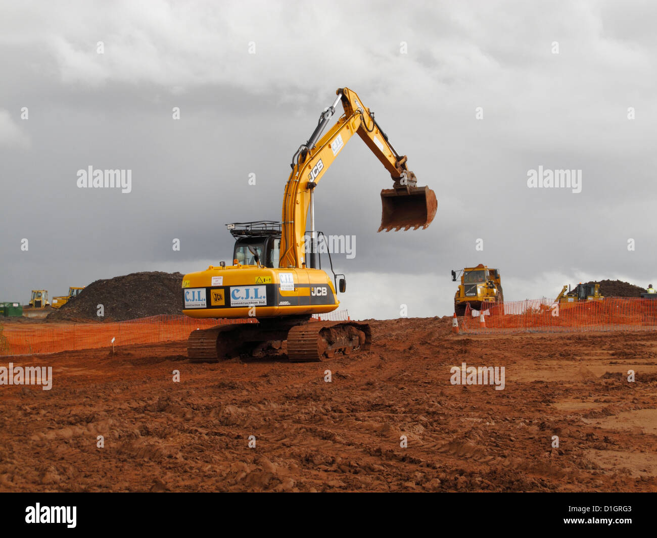 Backhoe excavator High Resolution Stock Photography and Images - Alamy