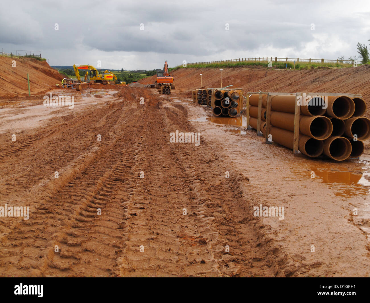 Wet civil engineering work hi-res stock photography and images - Alamy