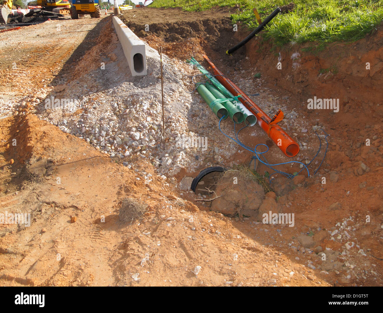 New Aco hollow drainage kerb kerbs and services communication utilities ...