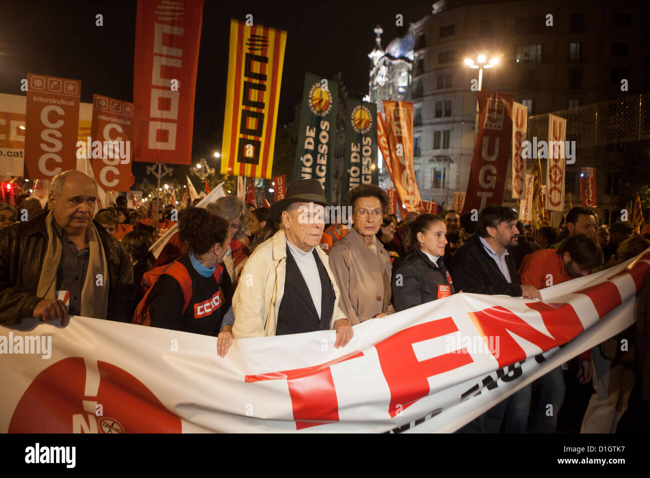 Barcelona, Spain, a general strike in Spain Stock Photo - Alamy
