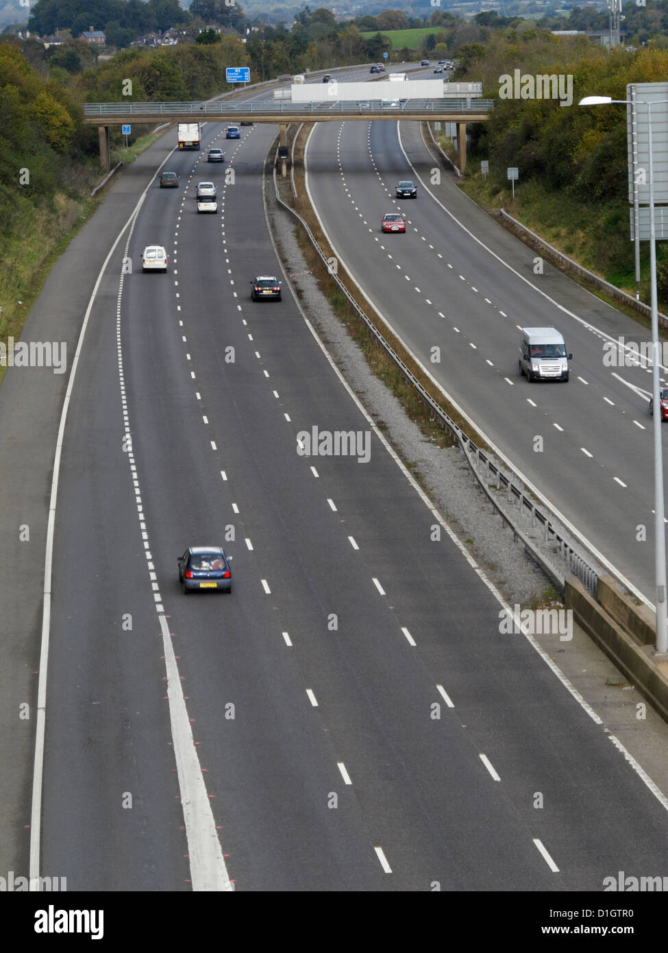 M5 motorway east of Exeter Devon UK Eastbound Slip Junction 29 Stock ...