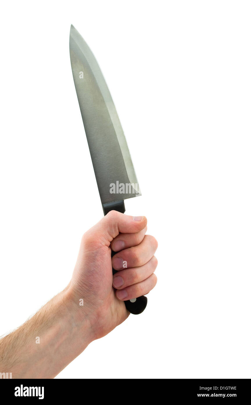 Big knife in hand hi-res stock photography and images - Alamy