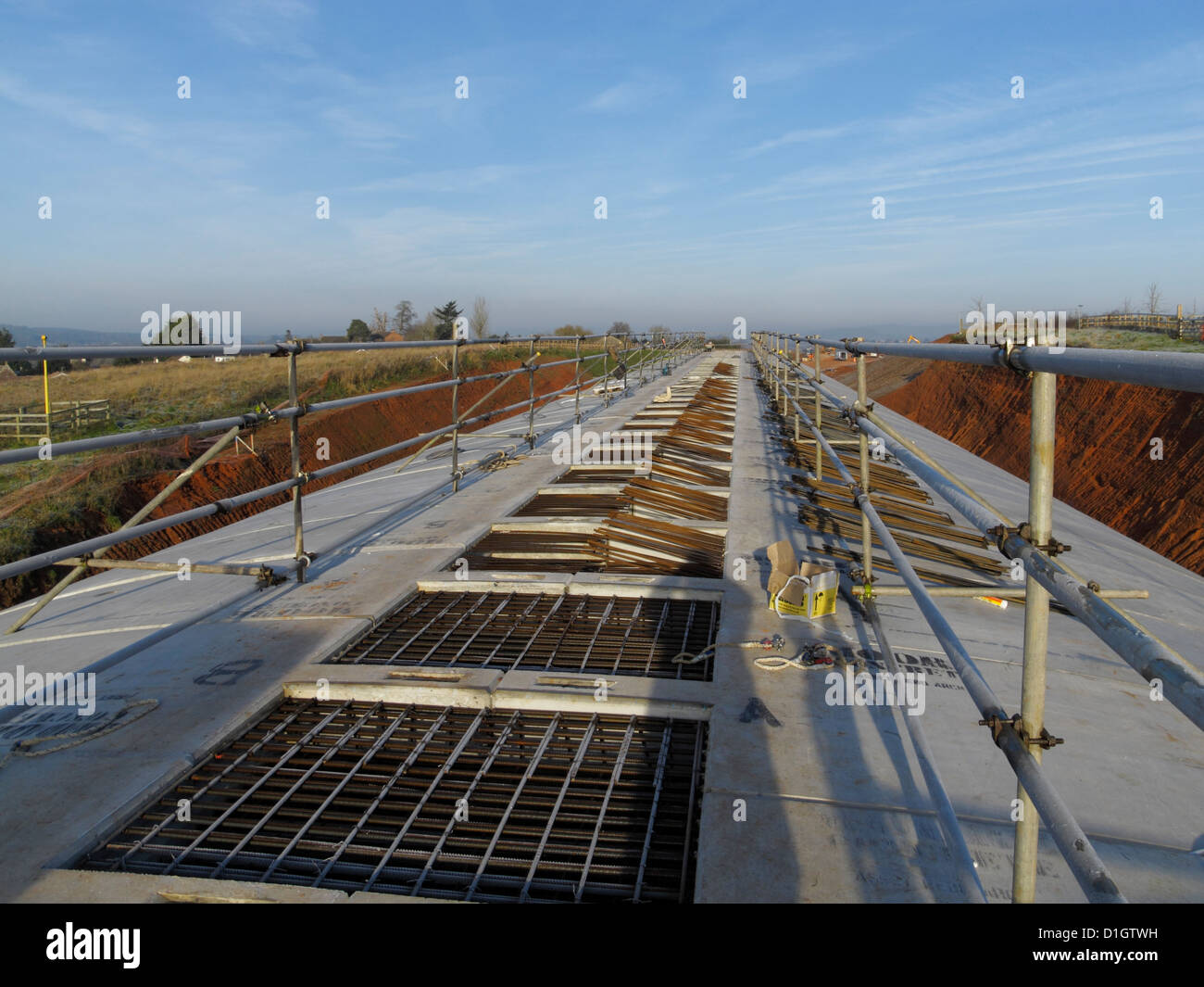 BEBO precast cut and cover arch tunnel cast in-situ crown joint with ...