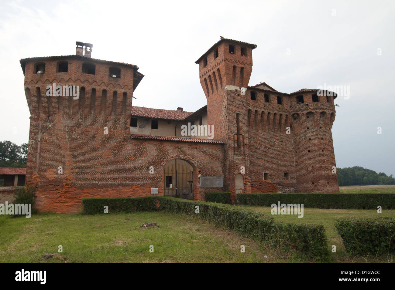 Novara, Proh medieval castle Stock Photo - Alamy