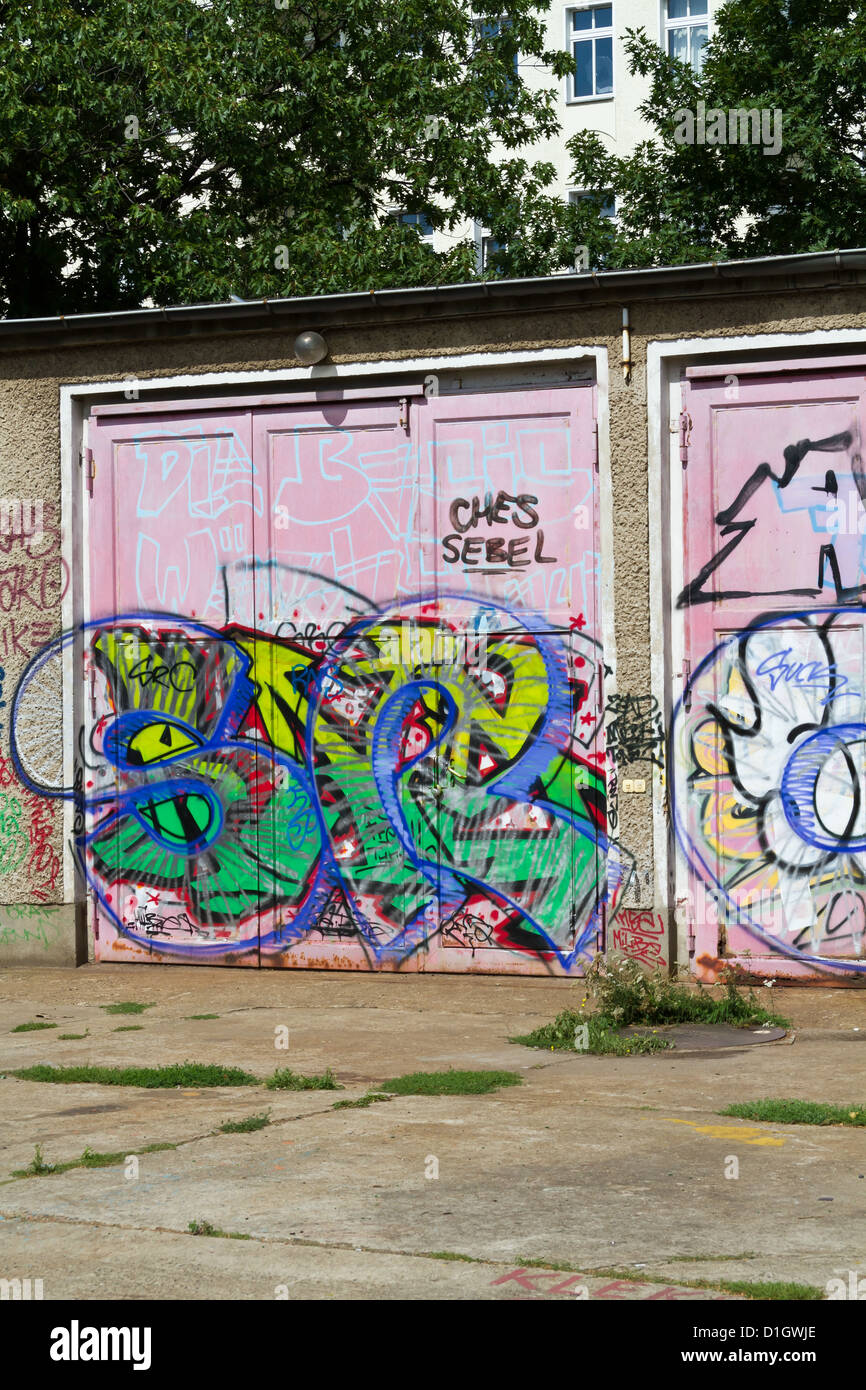 Typical Graffiti in Berlin Friedrichshain, Germany Stock Photo - Alamy