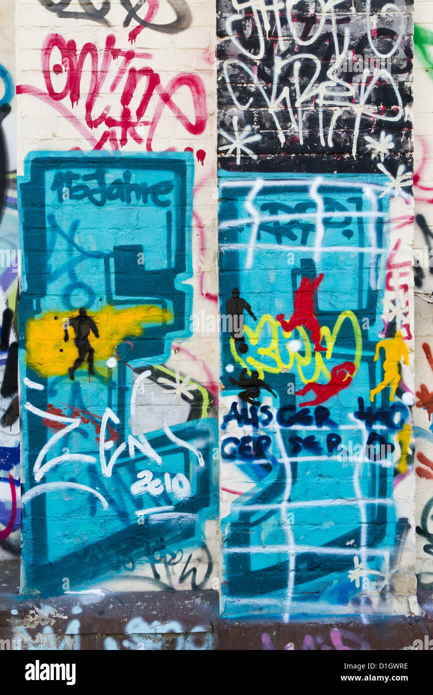 Typical Graffiti in Berlin Friedrichshain, Germany Stock Photo - Alamy