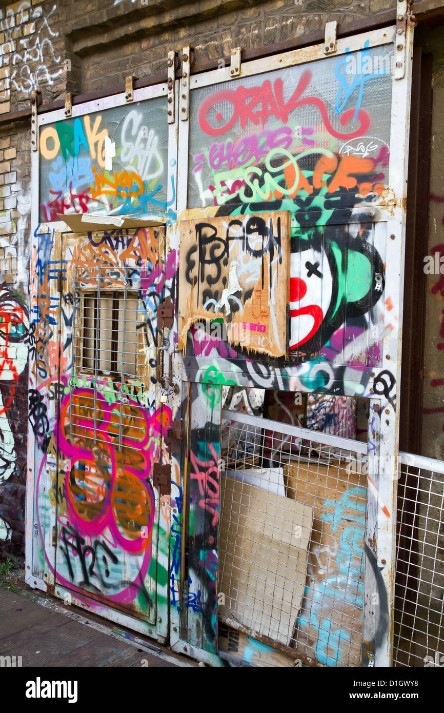 Typical Graffiti in Berlin Friedrichshain, Germany Stock Photo - Alamy