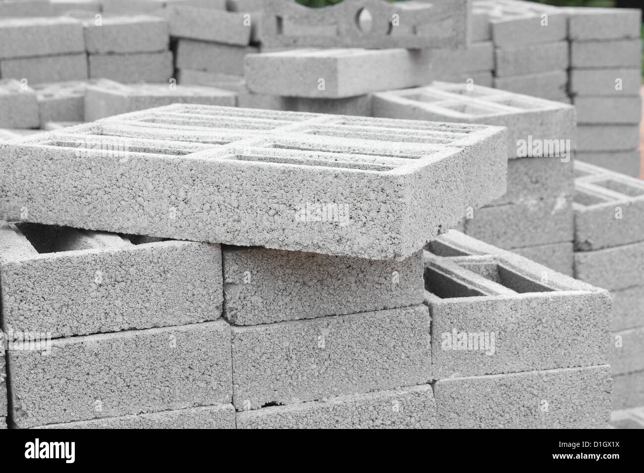 Construction material warehouse stack bricks hi-res stock photography ...