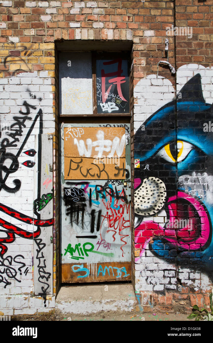 Typical Graffiti in Berlin Friedrichshain, Germany Stock Photo - Alamy