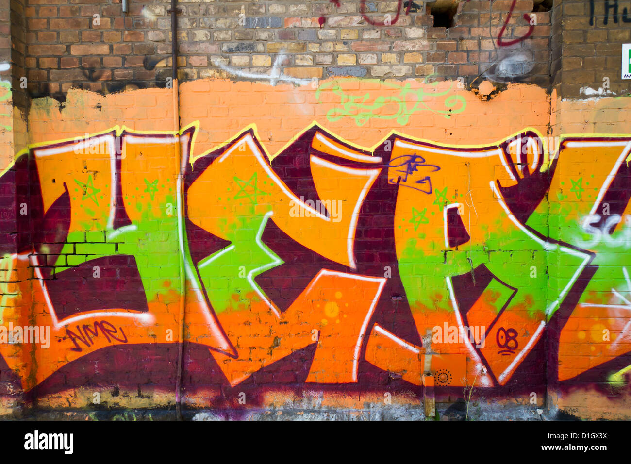 Typical Graffiti in Berlin Friedrichshain, Germany Stock Photo - Alamy