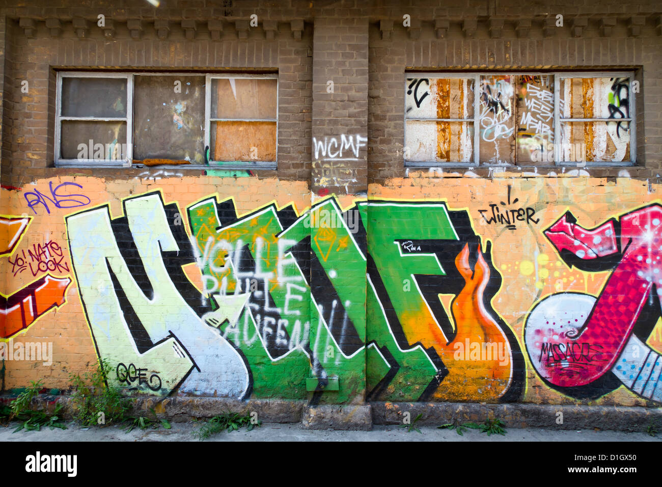 Typical Graffiti in Berlin Friedrichshain, Germany Stock Photo - Alamy