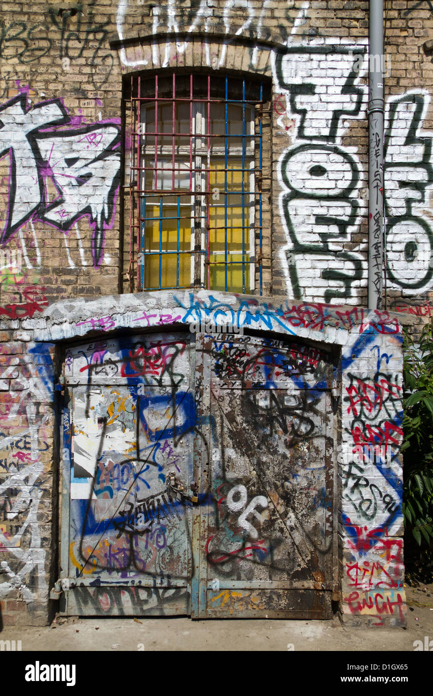 Typical Graffiti in Berlin Friedrichshain, Germany Stock Photo - Alamy