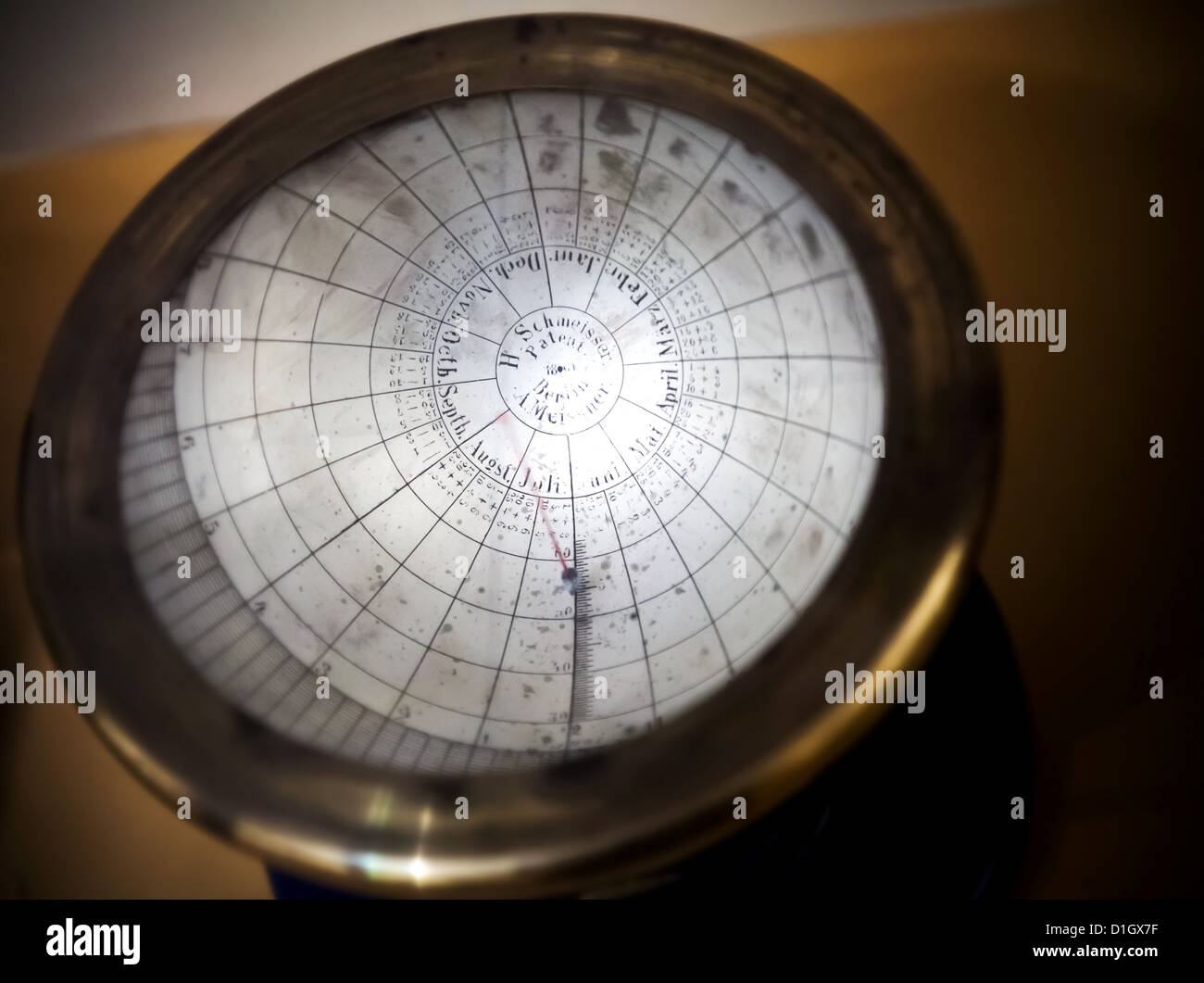 Ancient solar clock and calendar Stock Photo - Alamy