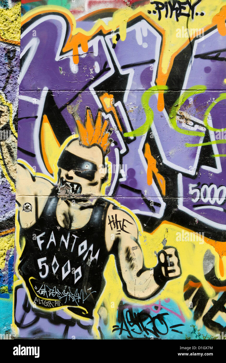 Typical Graffiti in Berlin Friedrichshain, Germany Stock Photo - Alamy